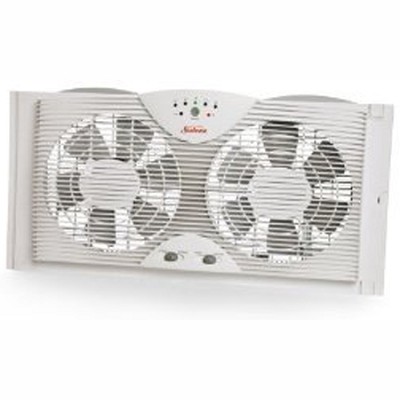 BuyDig.com - Sunbeam SWF4300 - Twin Window Fan with Electronic Thermostat