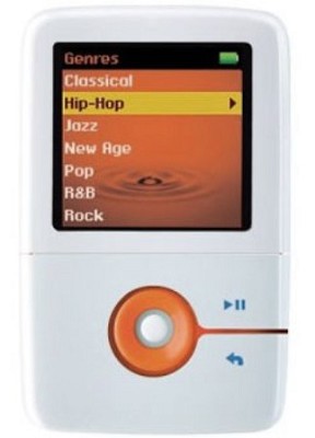 BuyDig.com - Creative Labs ZEN V 1GB MP3 Player - White/Orange